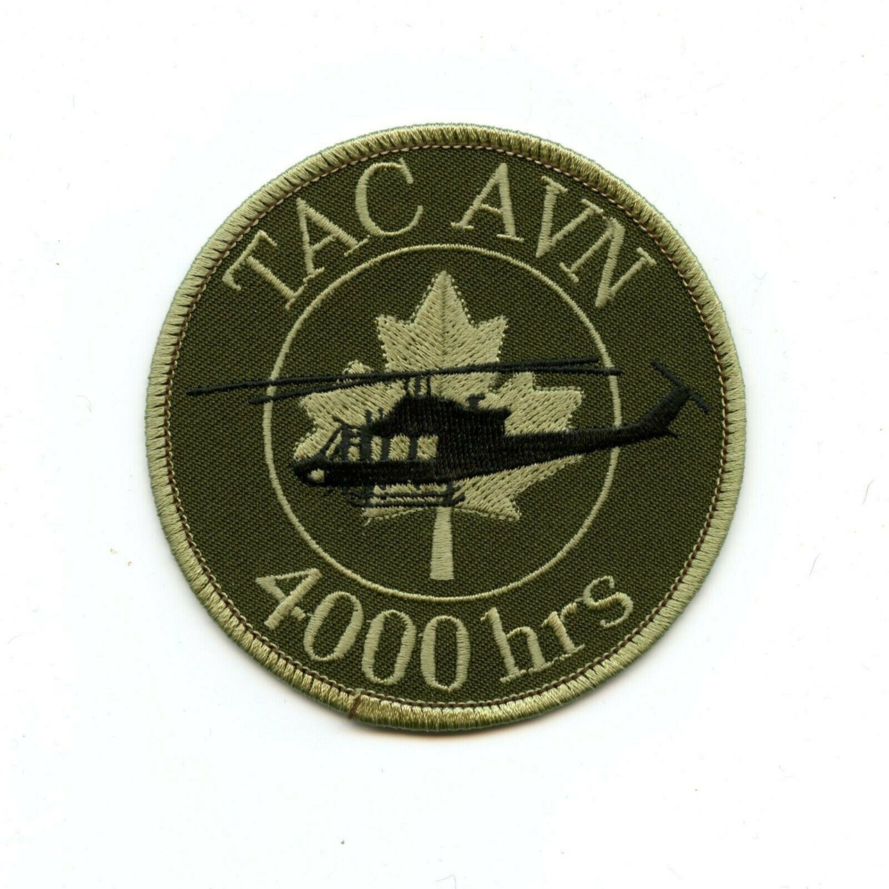 RCAF CAF Canadian 4000 Hrs Tactical Aviation English Squadron OD Crest Patch - Military Antiques ...
