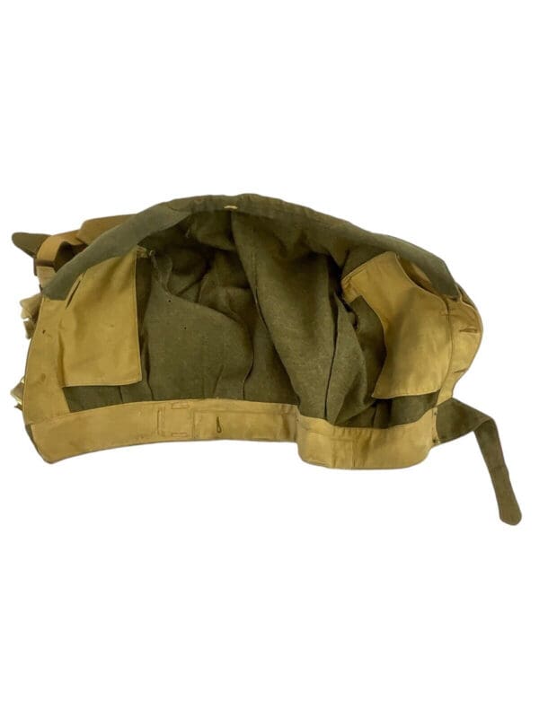 WW2 Canadian Armoured Corps Battle Service Dress Webbing Hat Captain ...