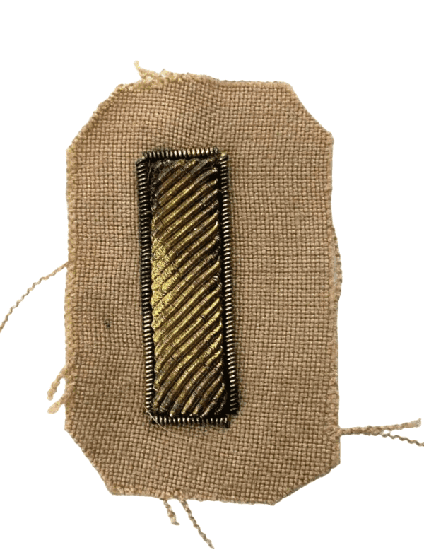 WW2 US Officers Second Lieutenant Bullion Rank Patch Insignia ...