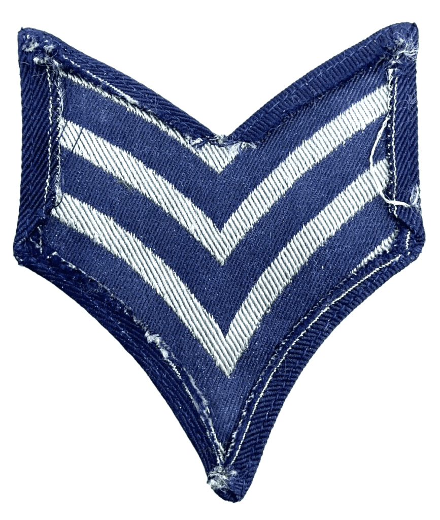 WW2 US Army Woven Sergeant Stripe Rank Insignia Single Patch - Military ...