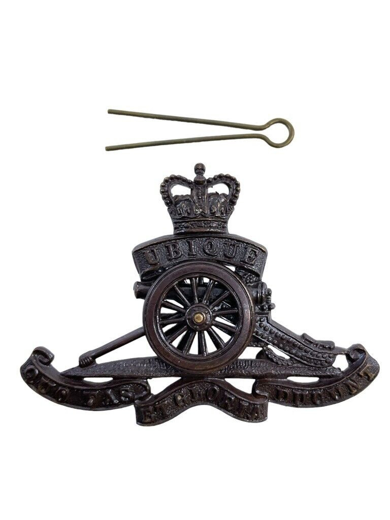 British Royal Artillery RA Officers OSD Cap Badge - Military Antiques ...