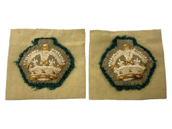 WW2 Canadian British Dental Corps CADC Majors Crowns Slip on Rank ...