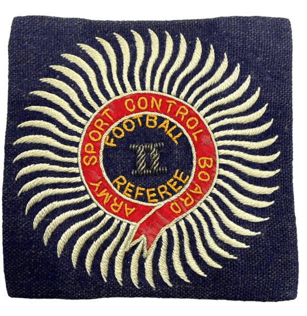 British Army Sports Control Board Football Referee Embroidered Patch ...