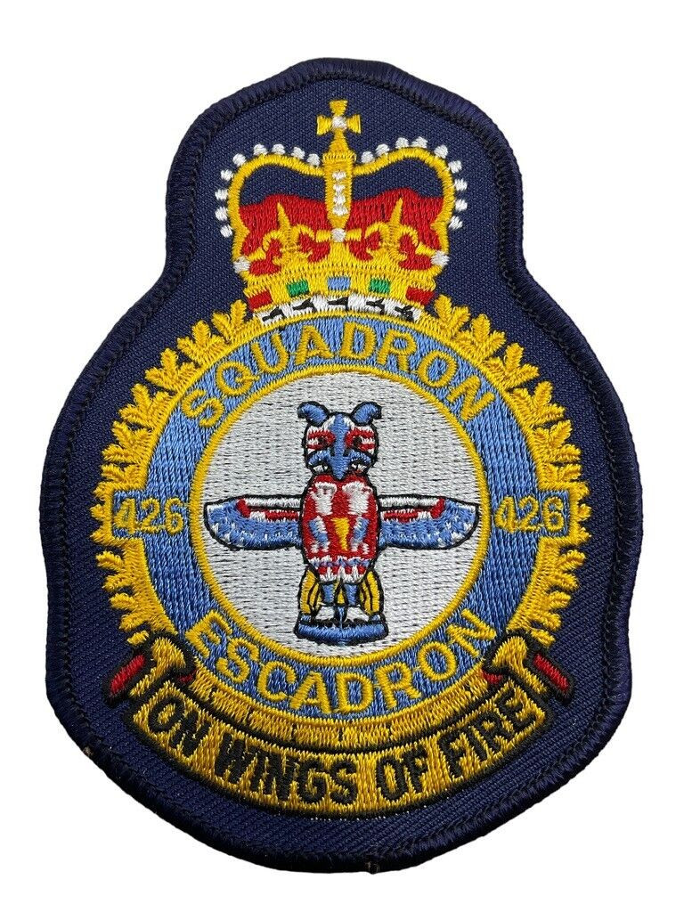 Canadian Forces RCAF 426 Squadron Heraldic Colour Crest Patch ...