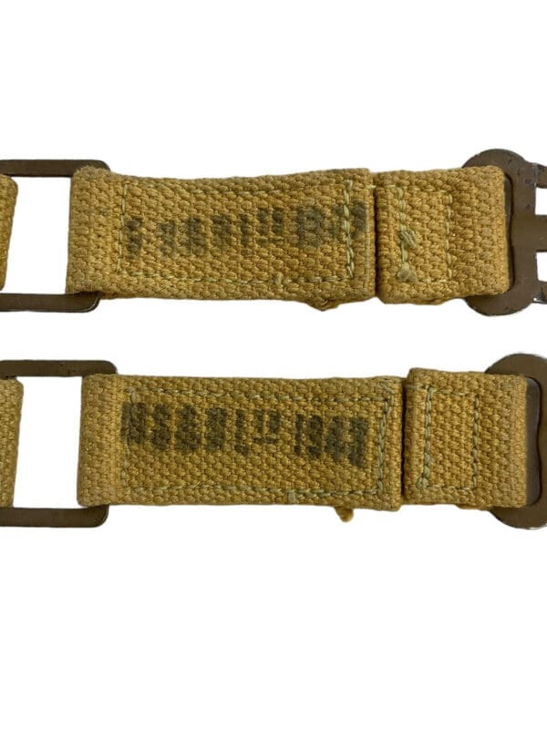 WW2 Canadian Army P37 Webbing Brace Attachments C Broad Arrowed ...