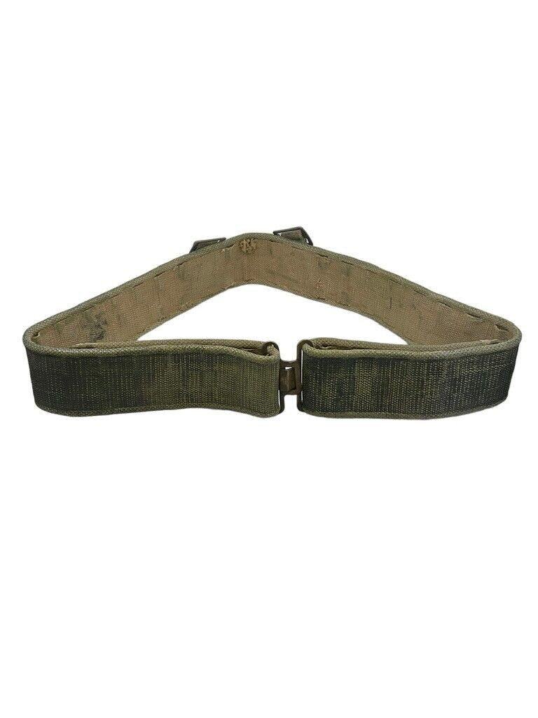 WW2 Canadian Army P37 Pattern 37 Web Belt Blancoed - Military Antiques ...