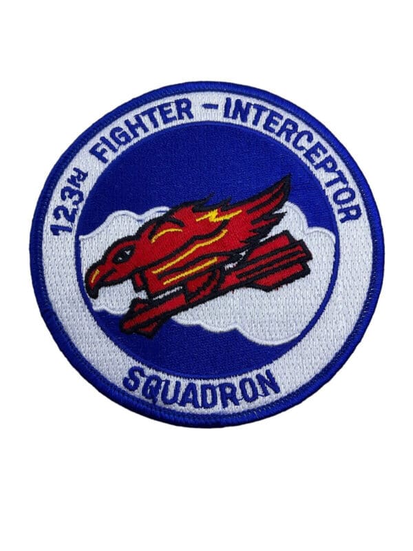 US USAF 123rd Fighter Interceptor Squadron Patch - Military Antiques ...