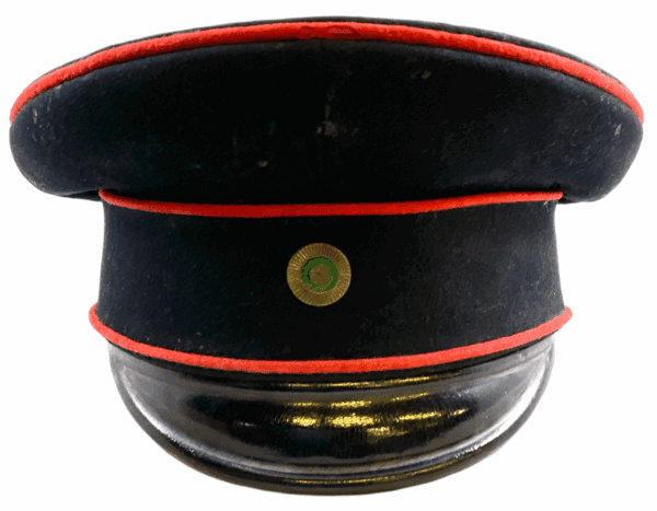 Imperial German Saxon Railway Police Peak Cap Named - Military Antiques ...