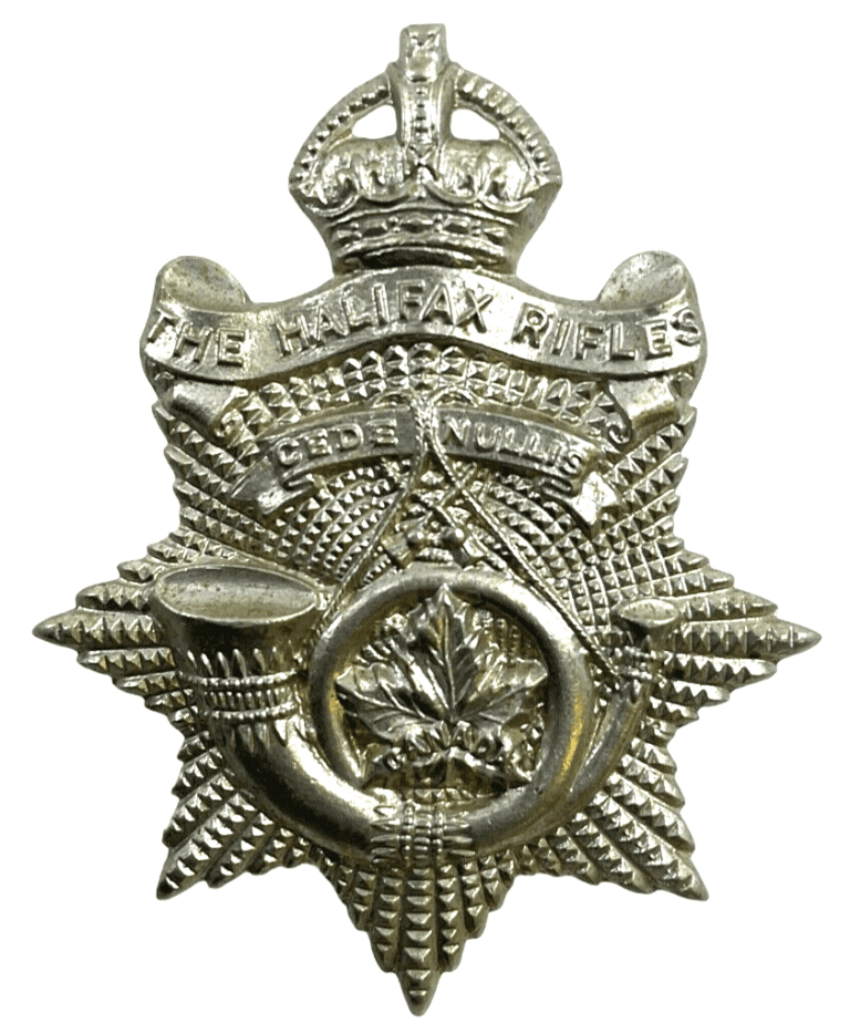 WW2 Canadian Halifax Rifles Of Canada Cap Badge Insignia - Military ...