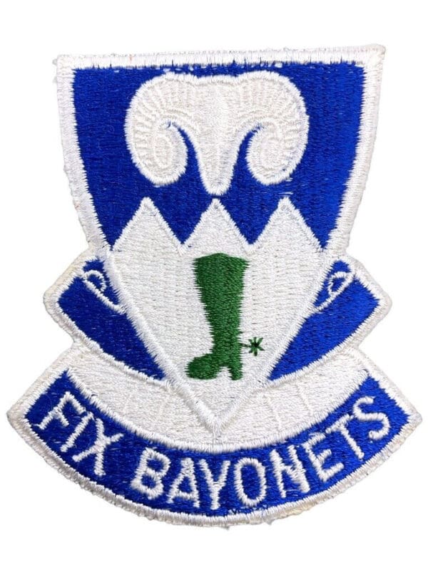 WW2 US Army 85th Infantry Regiment 10th Mountain Division SSI Patch ...