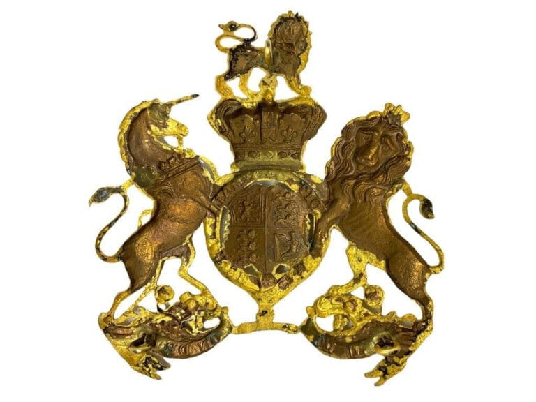 British Victorian Officers General List Mercury Gilt Helmet Plate ...