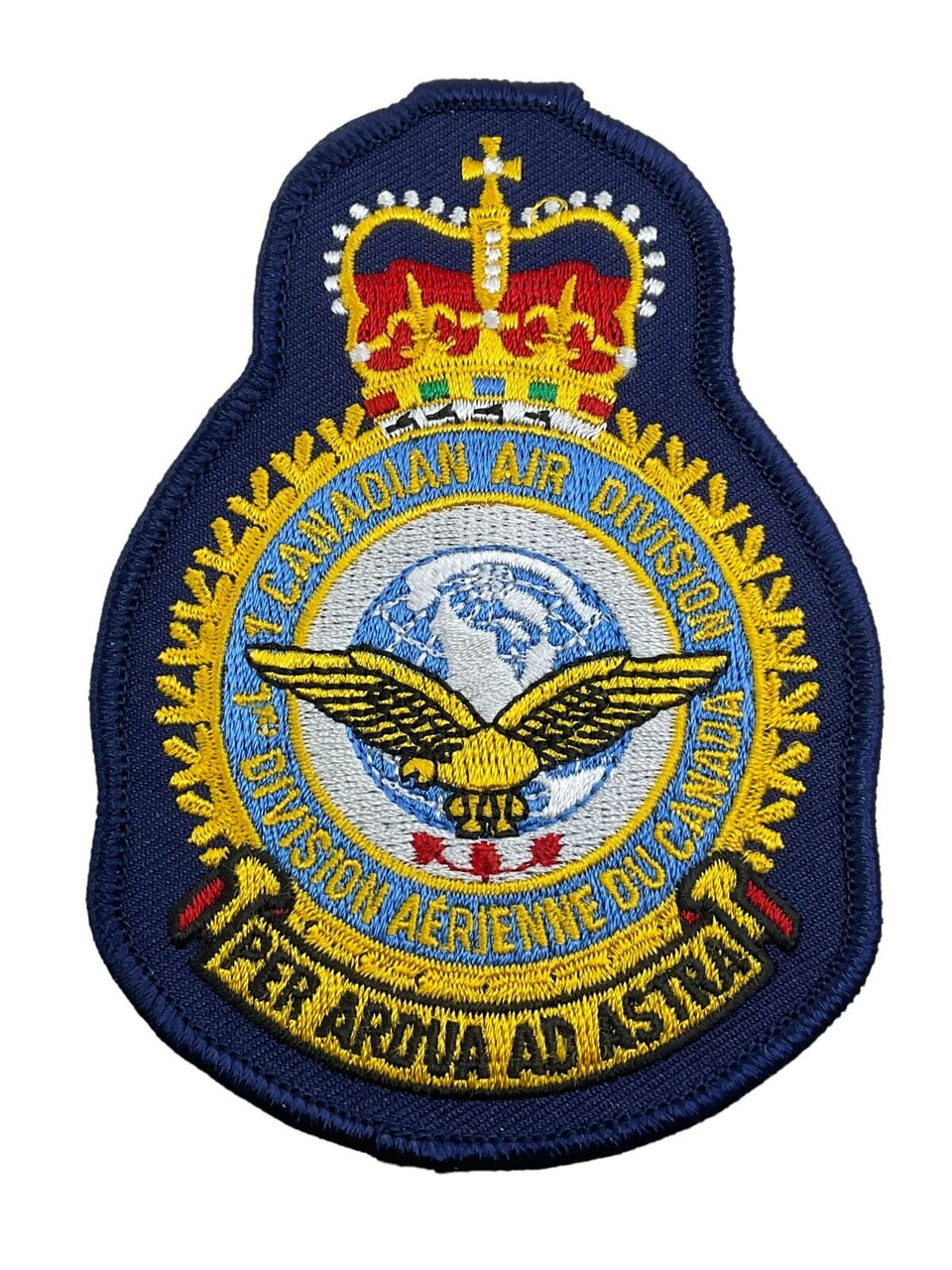 Canadian Forces RCAF 1st Canadian Air Division Heraldic Colour Squadron Crest - Military ...