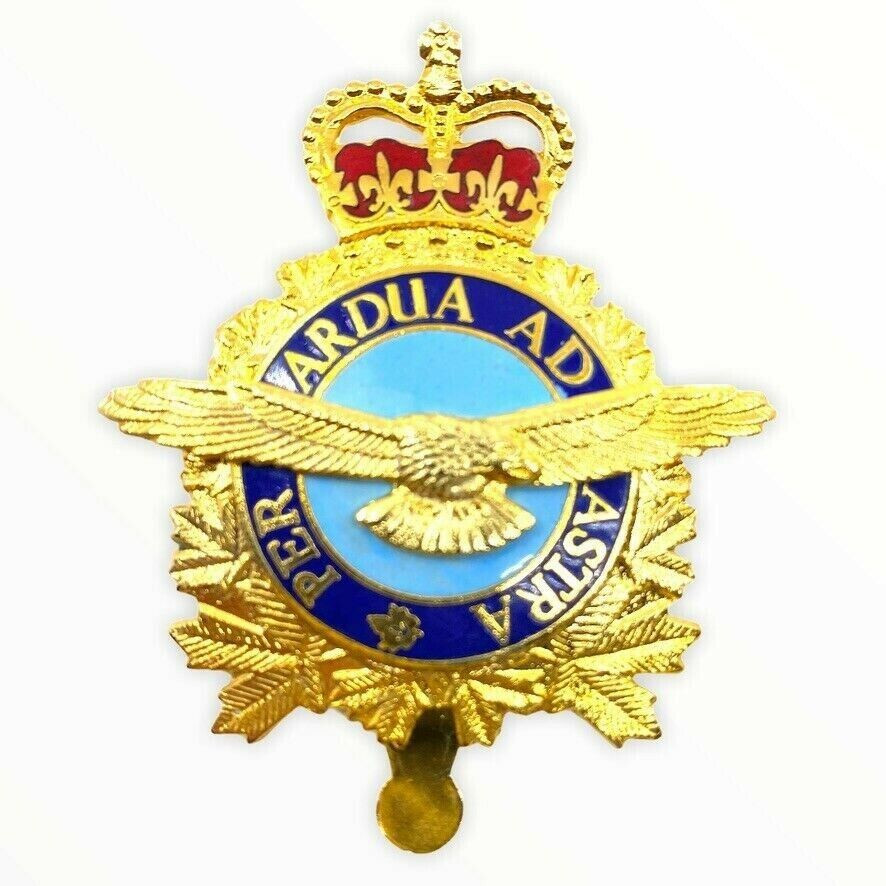 Canadian Air Force RCAF Cap Badge Enamel Insignia - Military Antiques ...