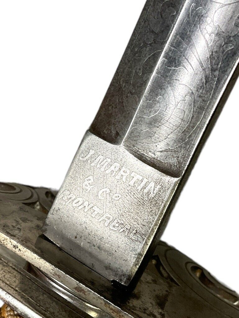 WW1 Canadian Rifle Pattern Officers Sword J Martin and Co Montreal ...