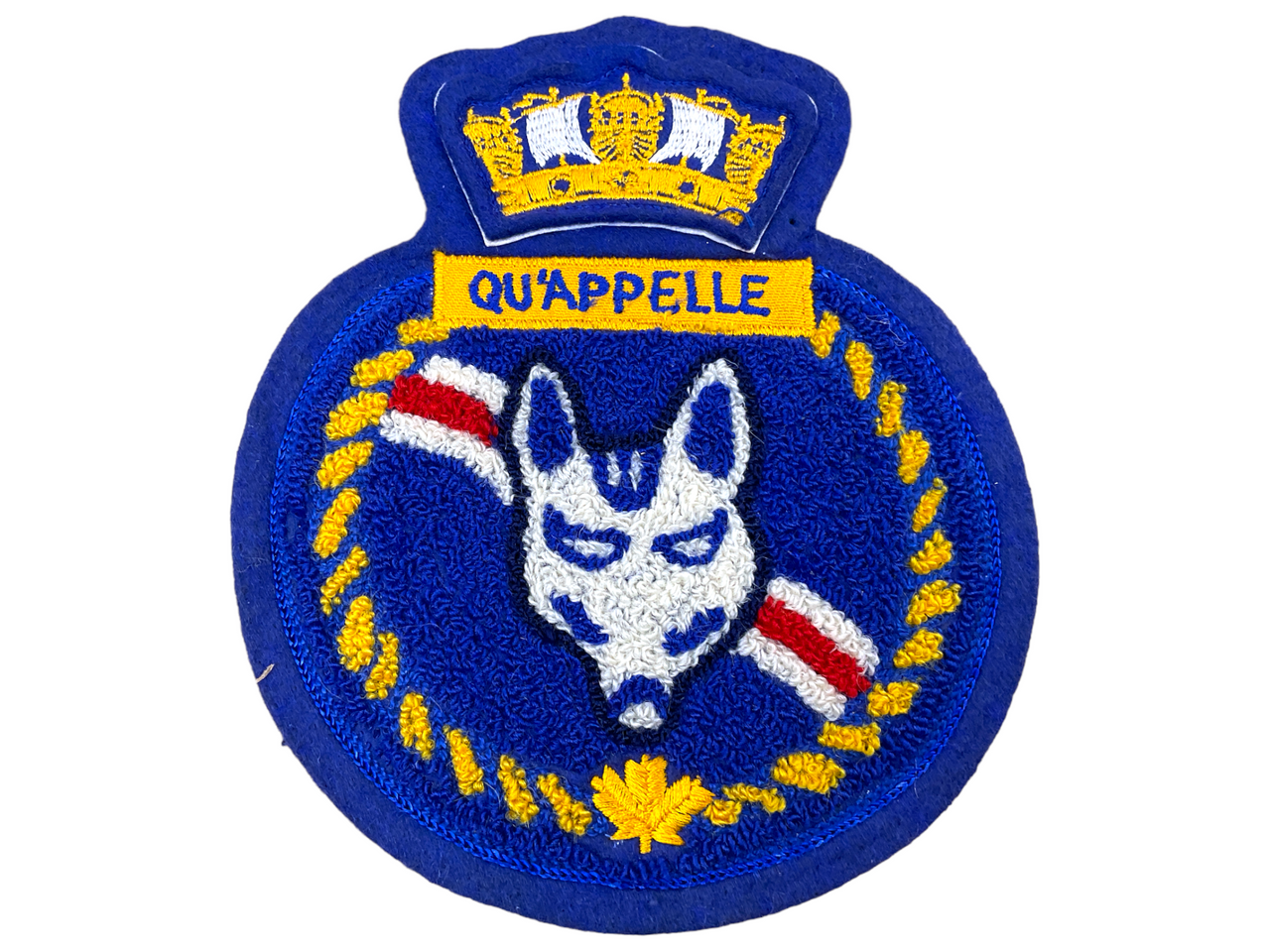Canadian RCN Navy Ships Crest Qu'Appelle Shaneal Patch 7 Inch Patch ...