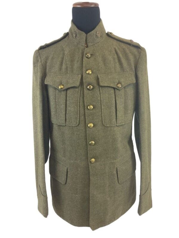 WW1 Canadian CEF 7 Button CASC Other Ranks Named Tunic Jacket ...