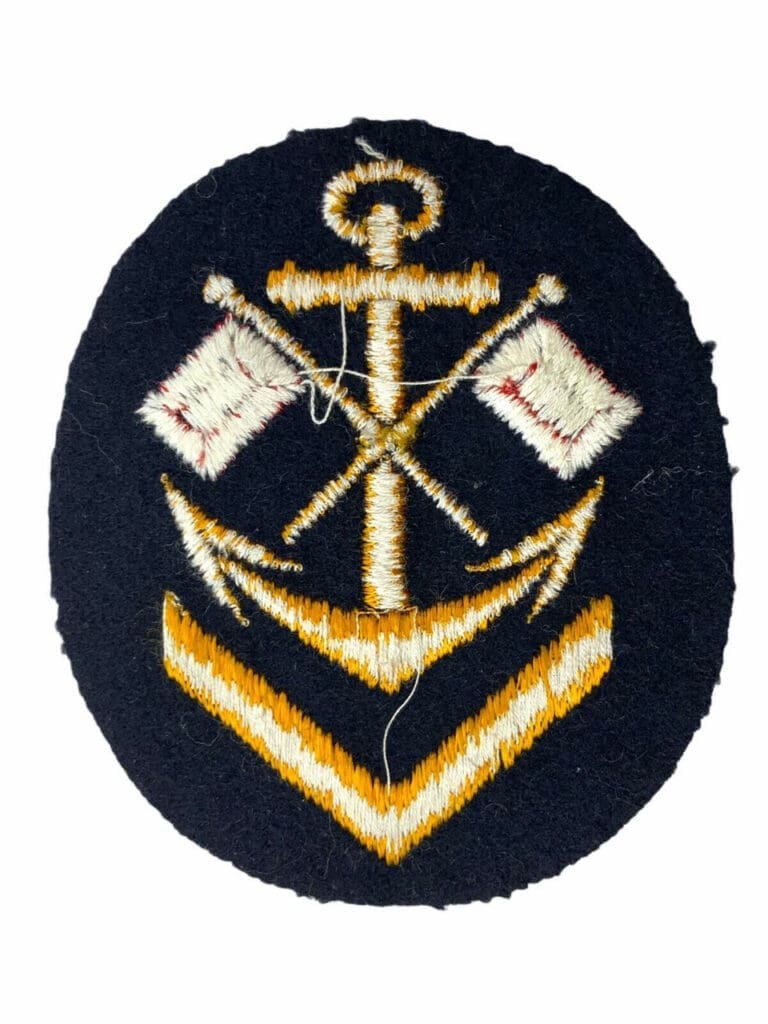 WW2 German Kriegsmarine Senior Signals NCO Sleeve Patch - Military ...