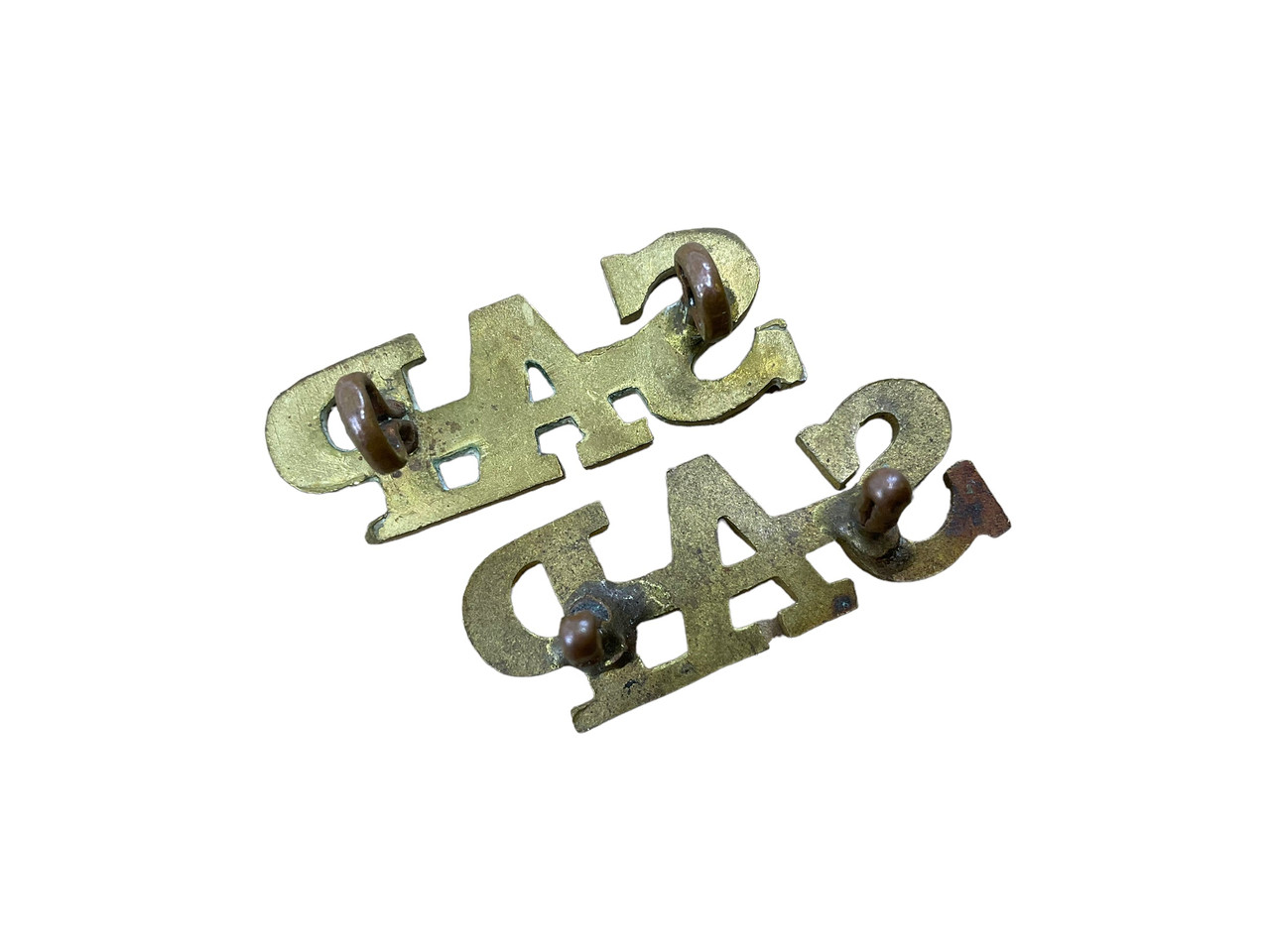 South African Police SAP Shoulder Title Insignia Pair - Military ...