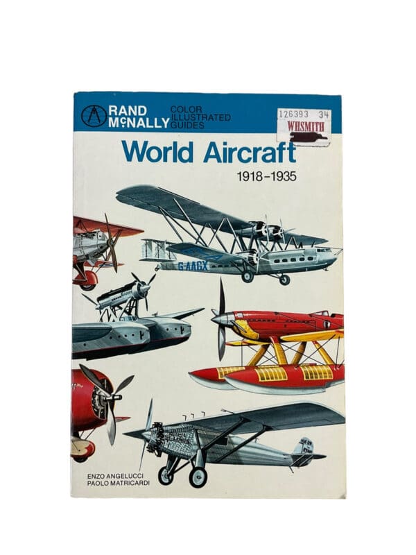 World Aircraft 1918 to 1935 Rand McNally Softcover Reference Book ...