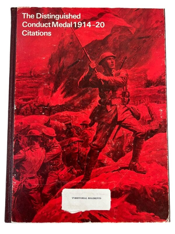 WW1 British Distinguished Medal Citations Territorial Regiments ...