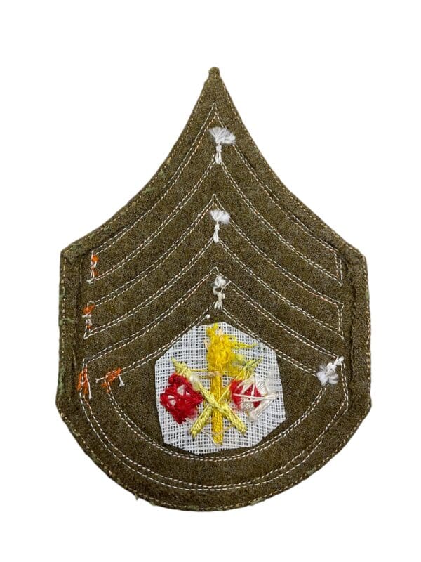 Pre WW1 US AEF 1st Class Sergeant Signal Corps Khaki Rank Insignia ...
