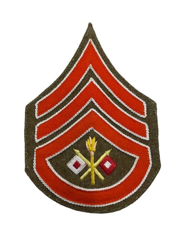 Pre WW1 US AEF 1st Class Sergeant Signal Corps Khaki Rank Insignia ...