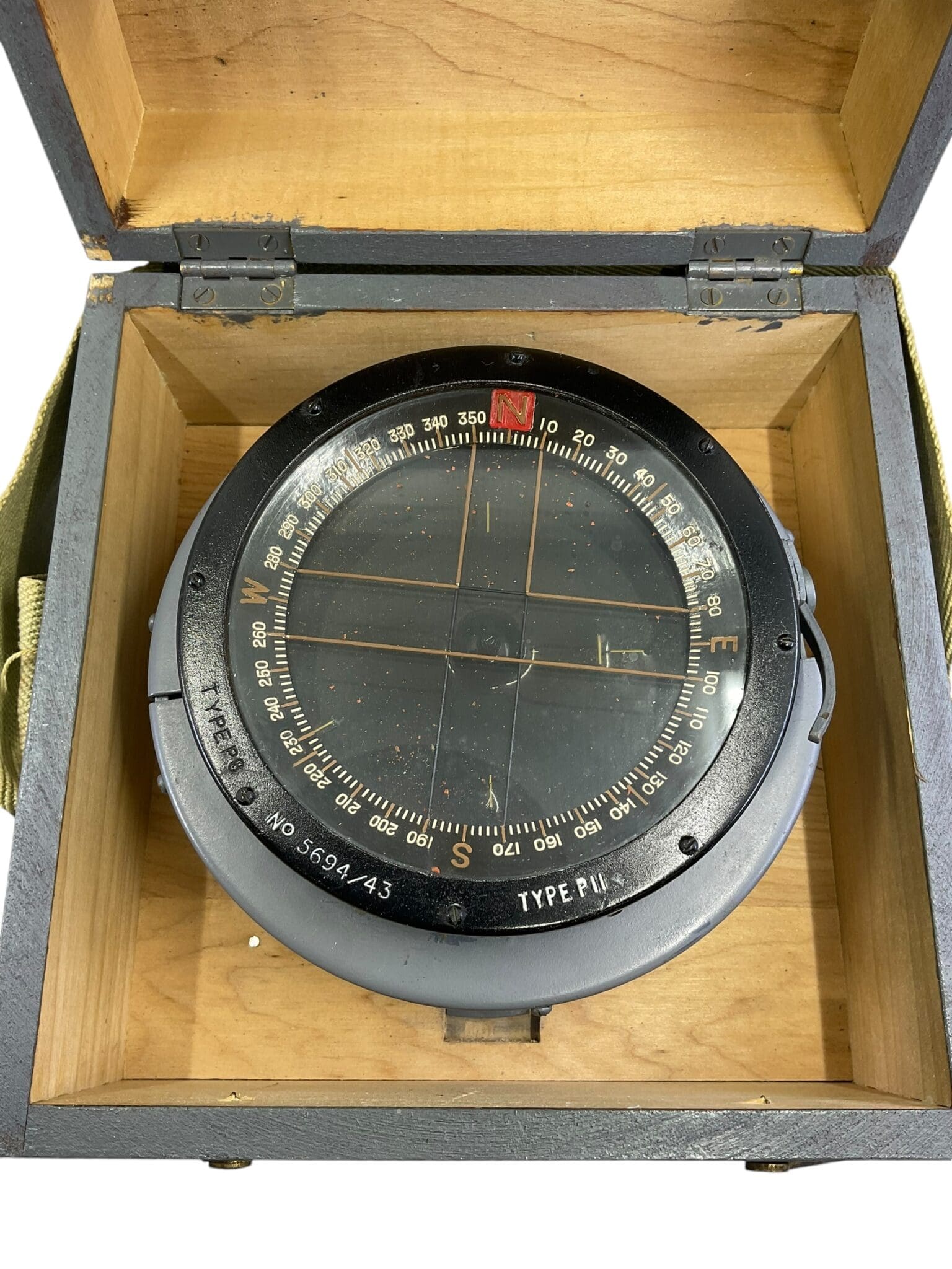 WW2 Canadian RCAF P11 Aircraft Compass in Transit Case - Military ...