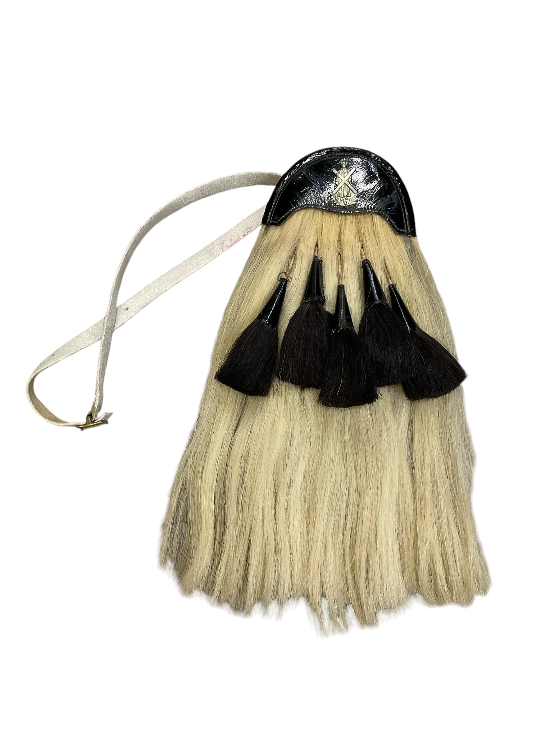 WW2 Canadian Black Watch 5 Tassel Hair Sporran Named D533175 JR Fulton ...