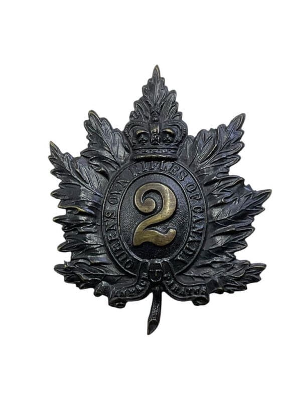 Canadian Army Queens Own Rifles Shako Helmet Plate - Military Antiques ...