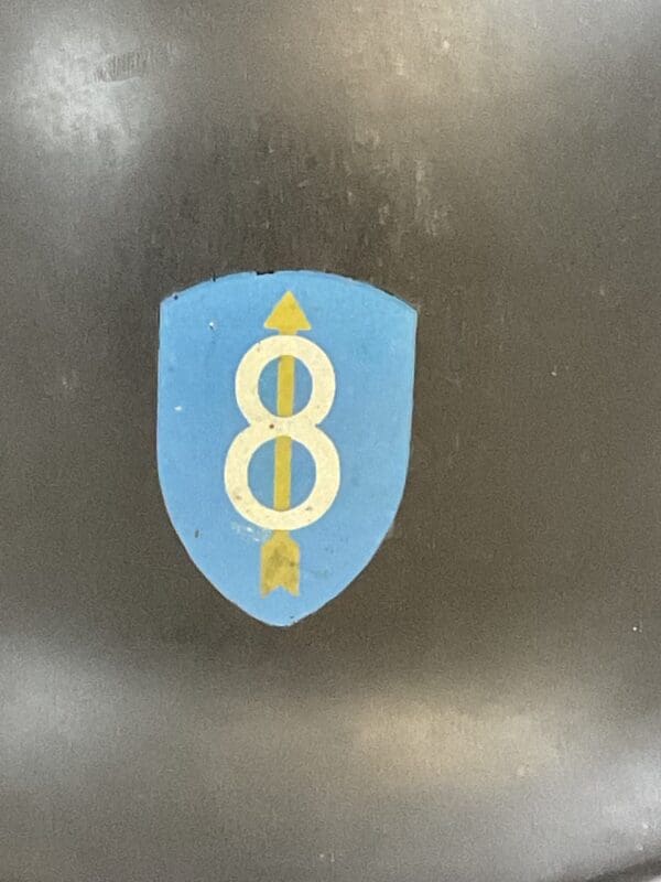 WW2 German Fire Police Feuerschutzpolizei Helmet Captured By US 8th ...