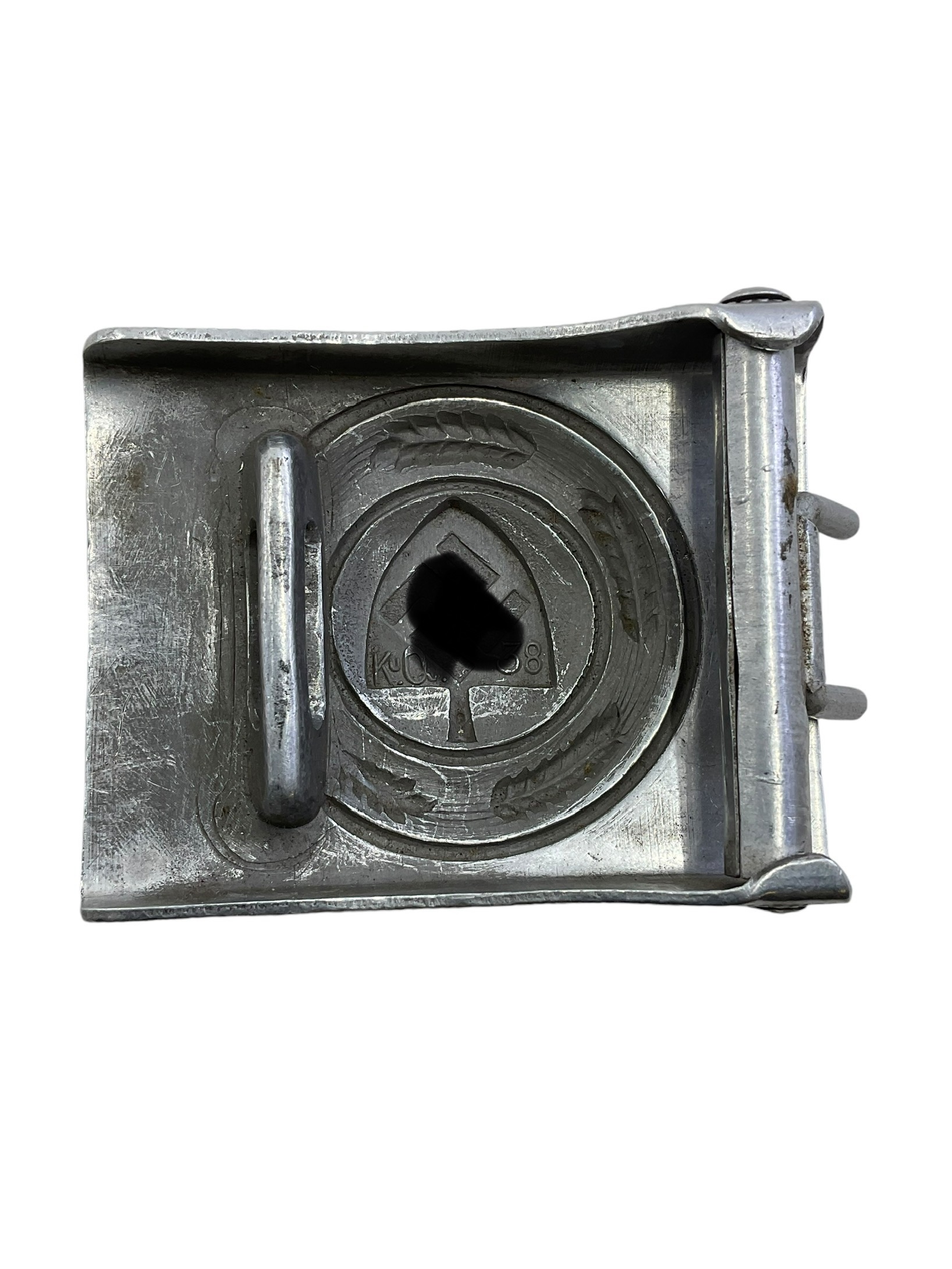 WW2 German Labour Service RAD Aluminum Belt Buckle Dated 1938 - Marked ...