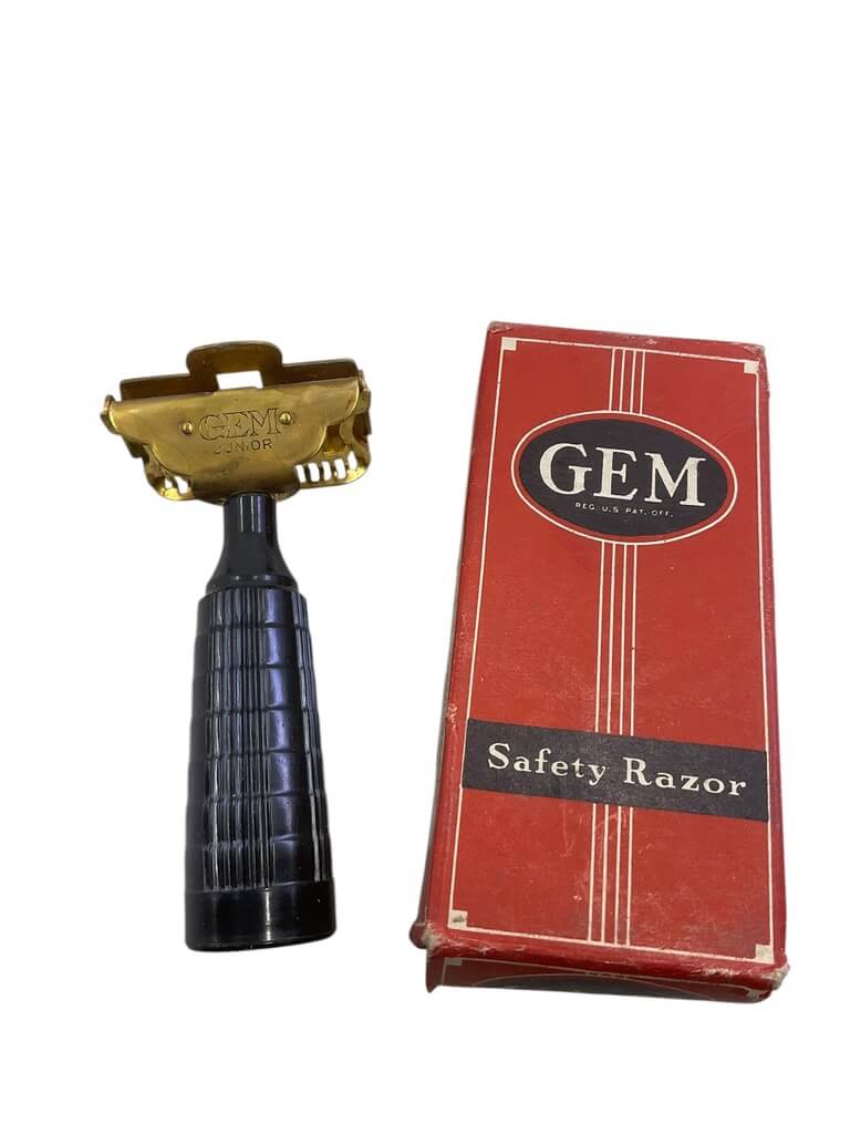 WW2 US Safety Razor in Box GEM Branded - Military Antiques Toronto