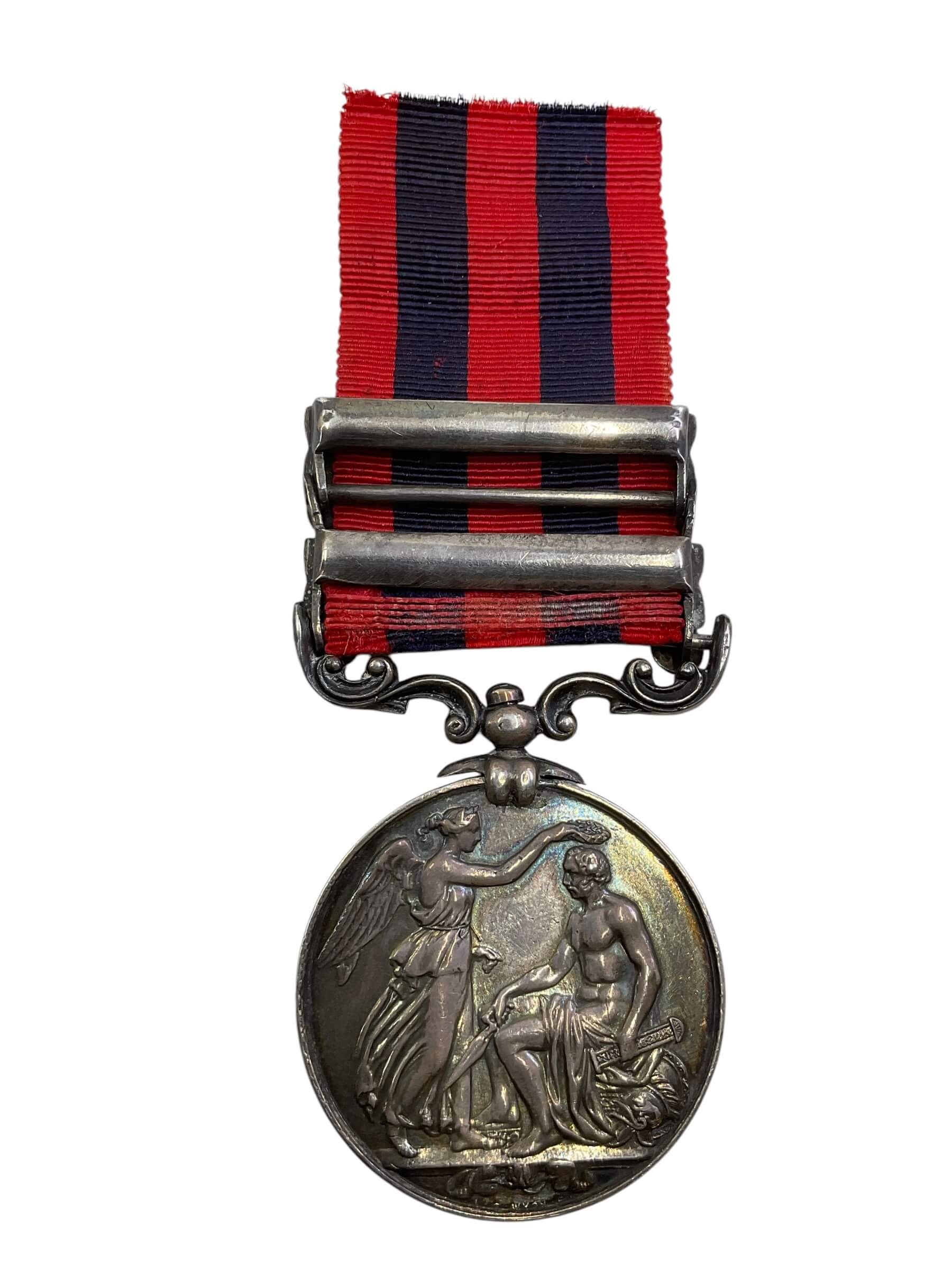 British India General Service Medal 6440 Pte J Connolly 1st Btn Rifle ...