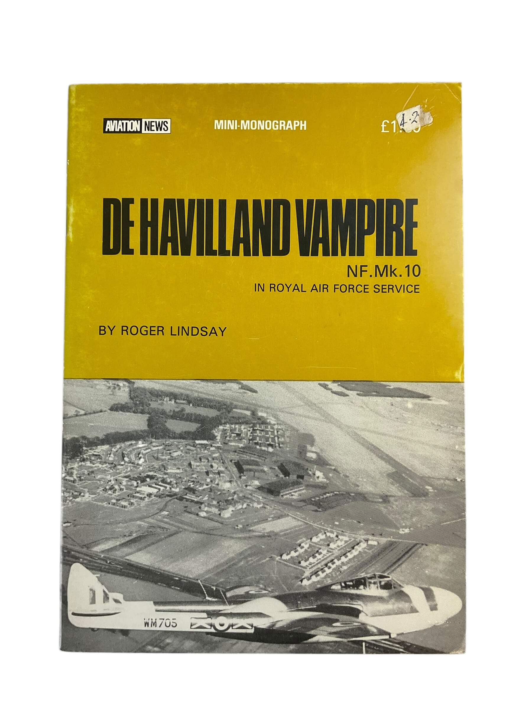 British RAF De Havilland Vampire NF MK 10 RAF Service Reference Book ...