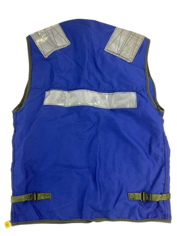 US Navy Aircraft Carrier Blue Flight Deck Tractor Driver Safety Vest ...