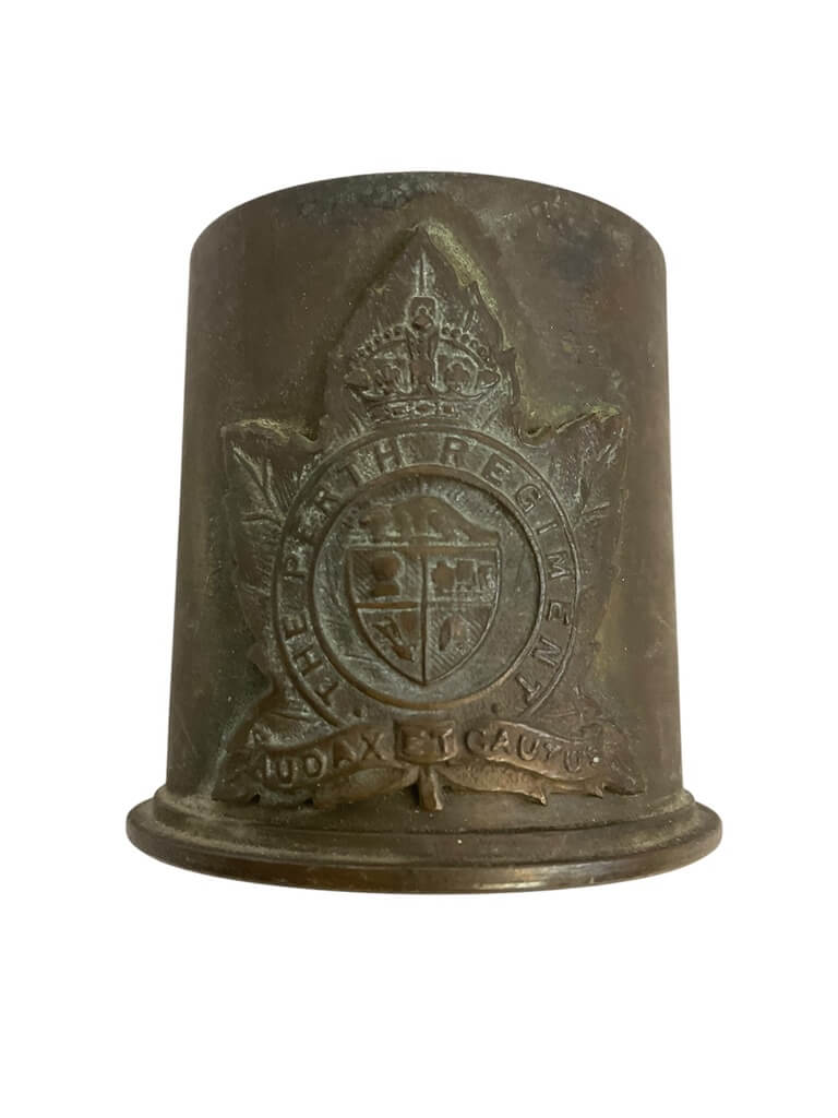 WW2 Canadian Perth Regiment 2 Pounder Ashtray Trench Art - Military ...