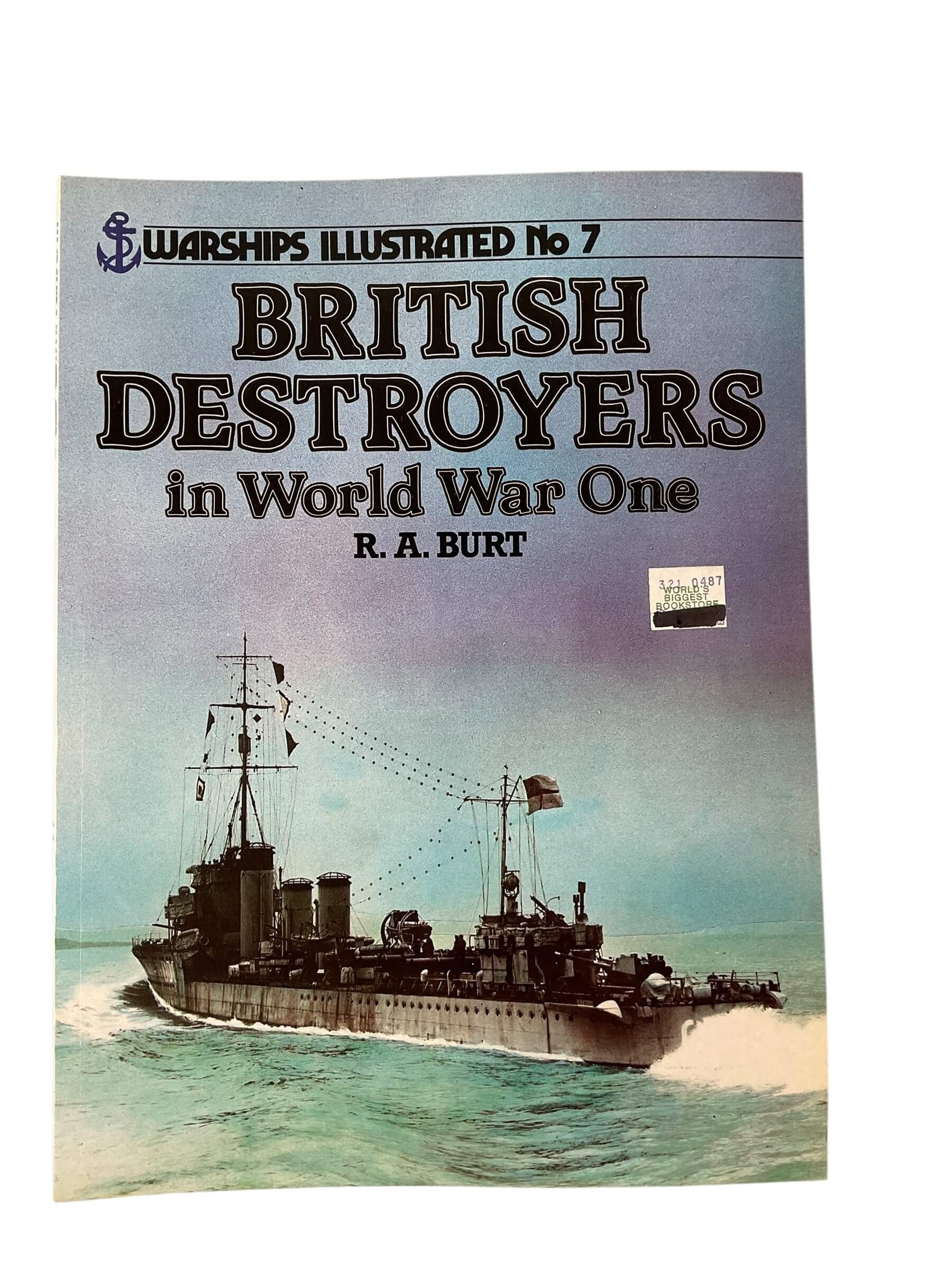 WW1 British RN Navy Destroyers in WW1 Warships Illustrated No 7 Used ...