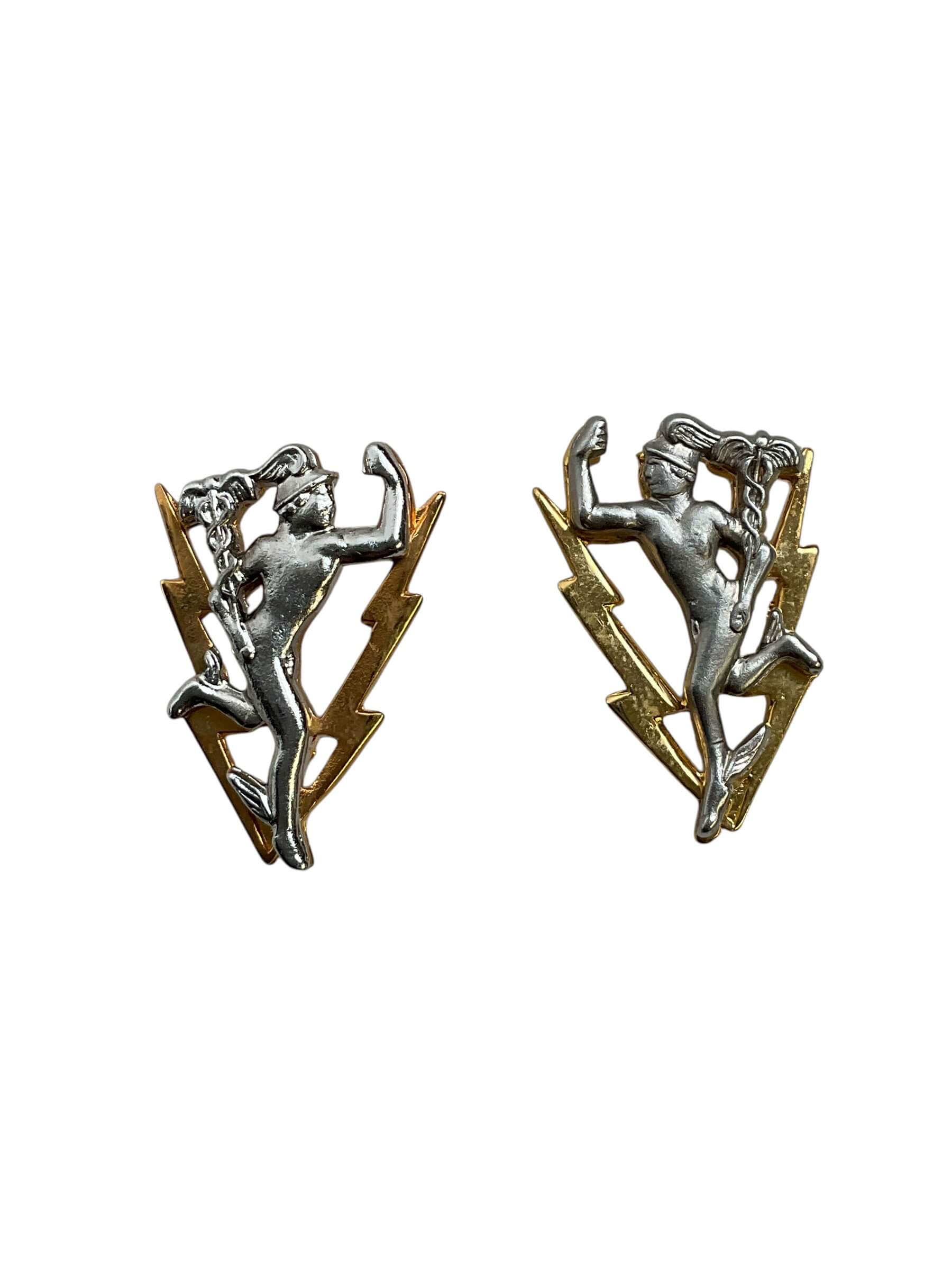 Canadian Forces Signals Collars Insignia Pair - Military Antiques Toronto