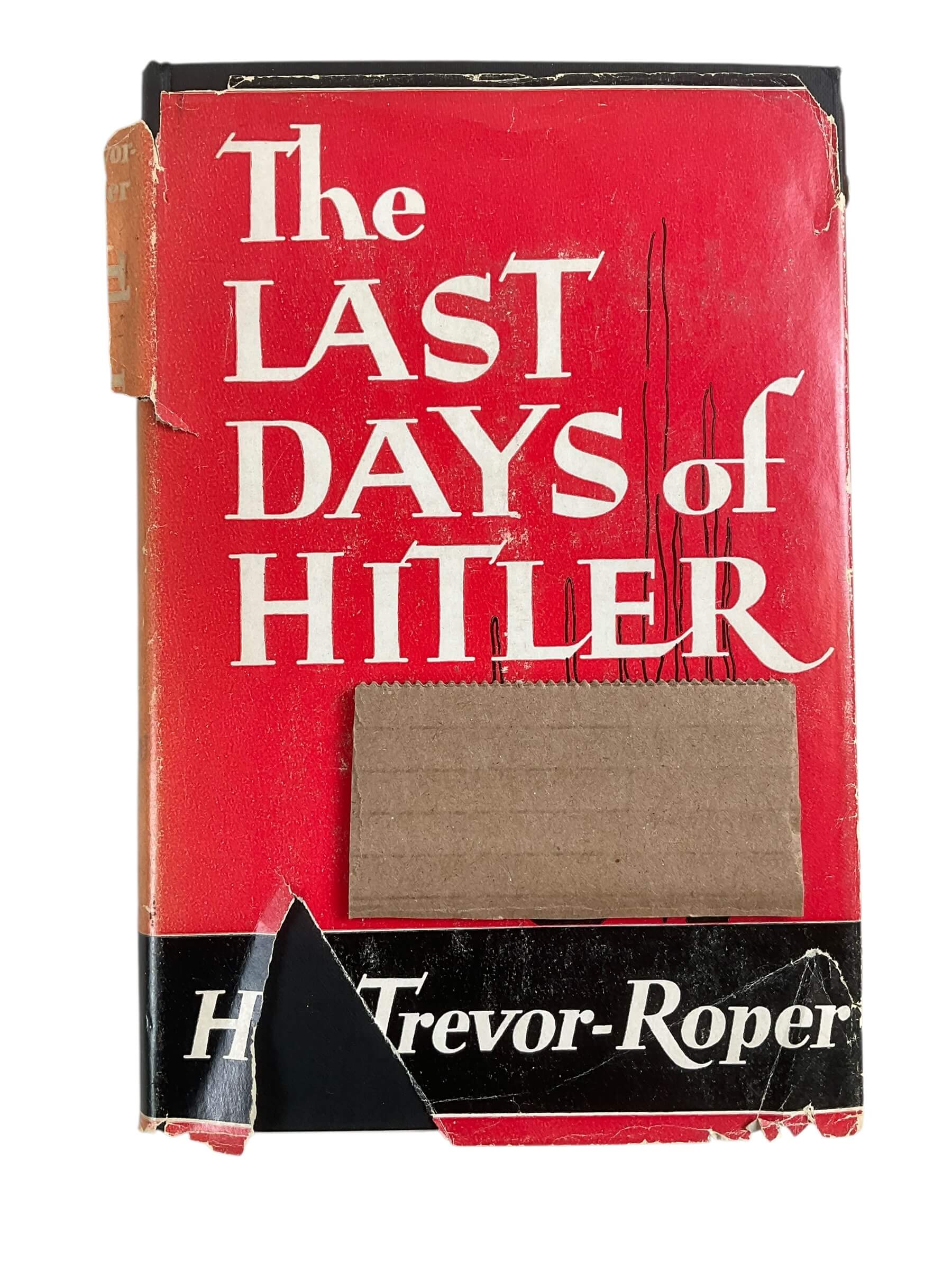 WW2 German The Last Days of Hitler Used Hardcover Reference Book ...