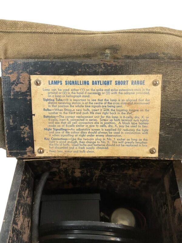 WW2 Canadian Army Signalling Lamp Short Range In Box - Military ...