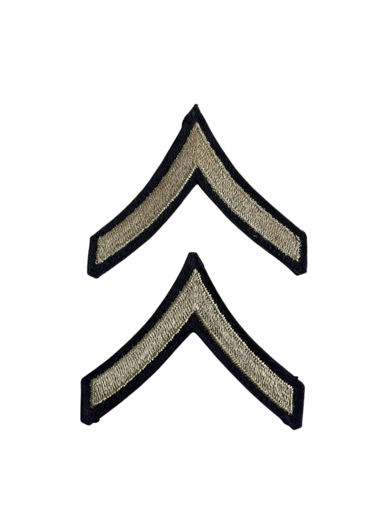 WW2 US Army Private Rank Insignia Pair - Military Antiques Toronto