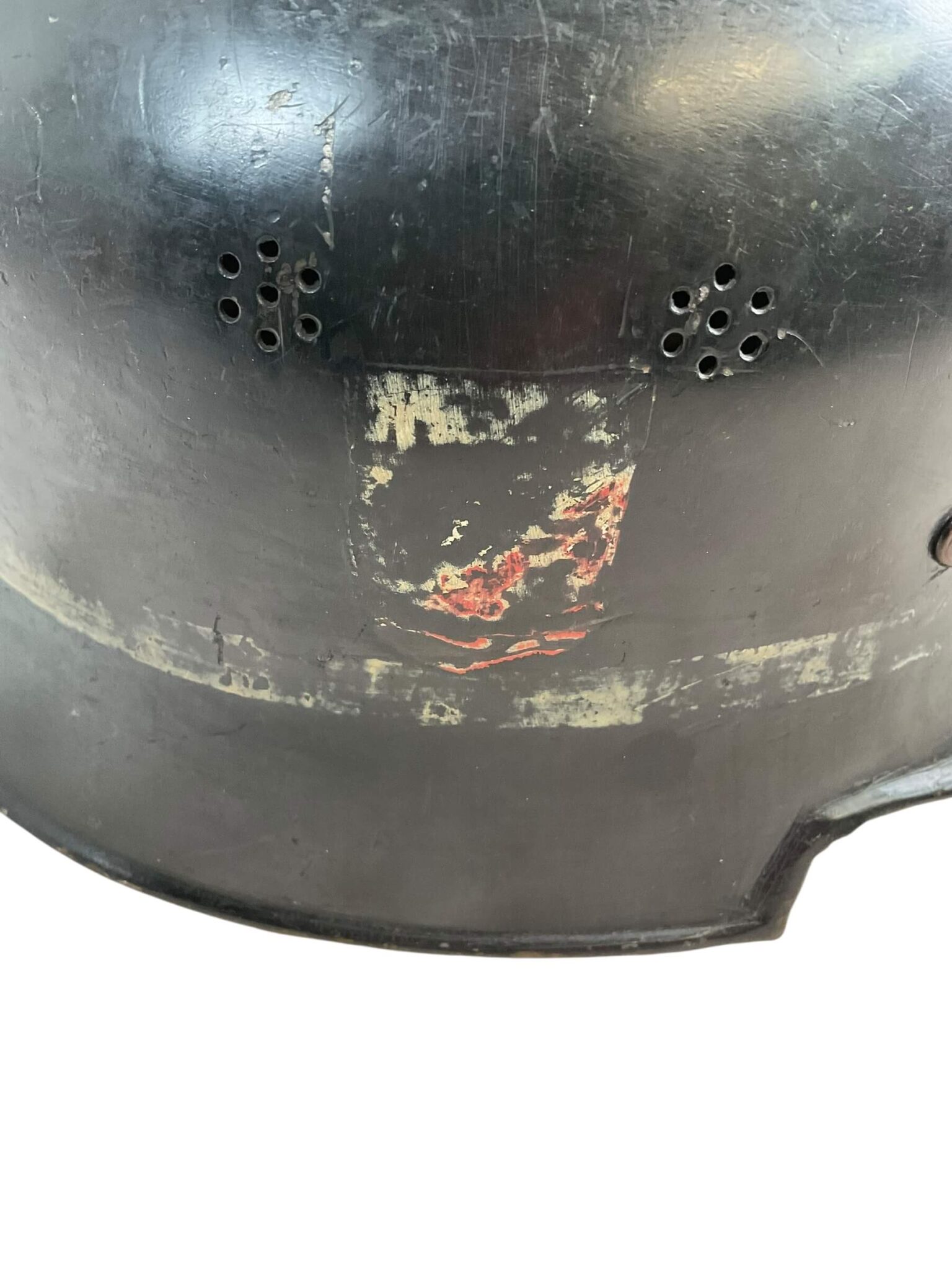 WW2 German Luftwaffe M34 Airfield Fire Defense Helmet - Military ...