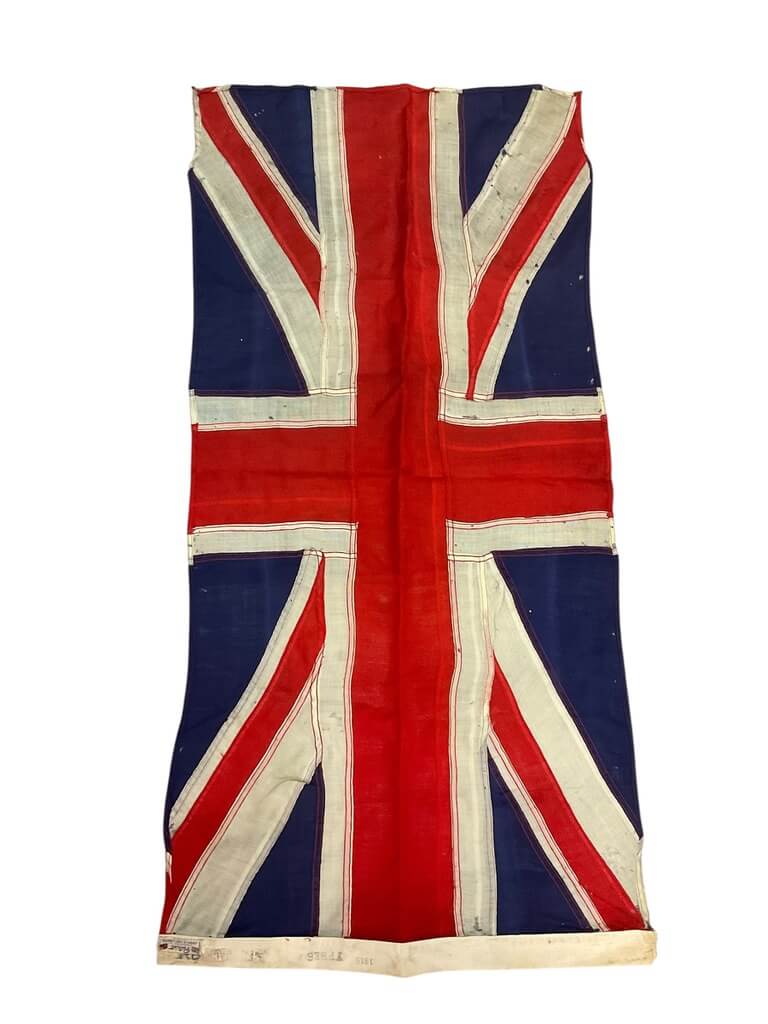 WW1 Canadian Made Union Jack Flag 25" X 52" - Military Antiques Toronto