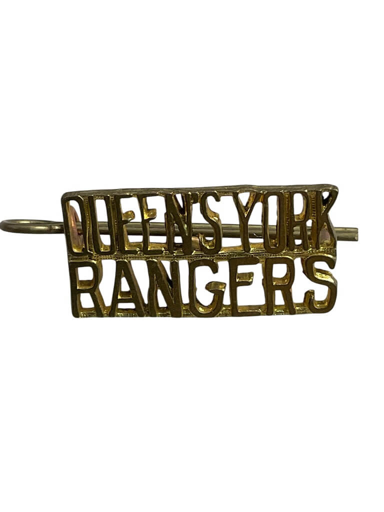 WW2 Canadian Queen's York Rangers Shoulder Title Insignia Single ...