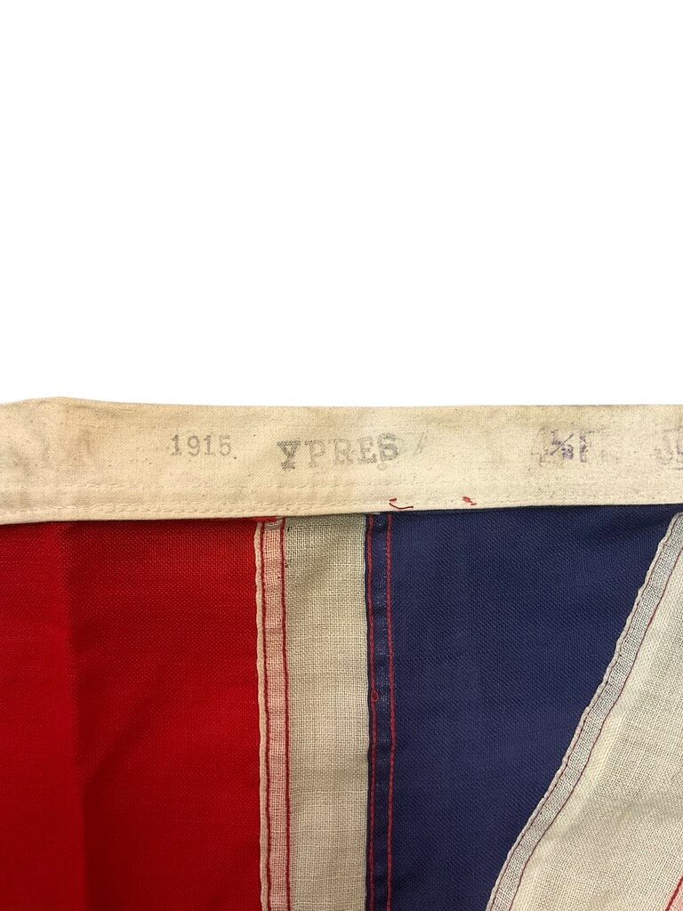 WW1 Canadian Made Union Jack Flag 25" X 52" - Military Antiques Toronto