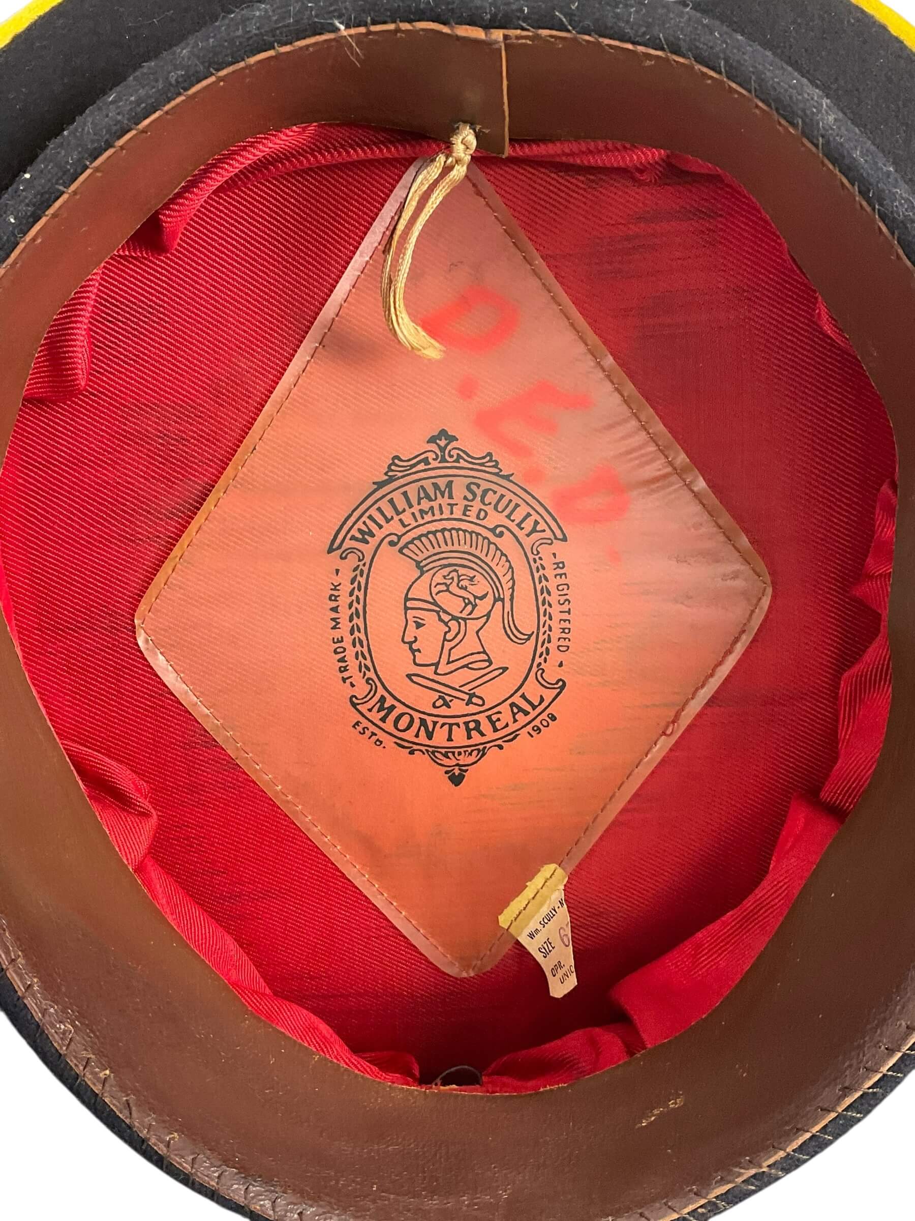 Royal Canadian Mounted Police RCMP Peak Cap Hat Size 6 7/8 - Military ...