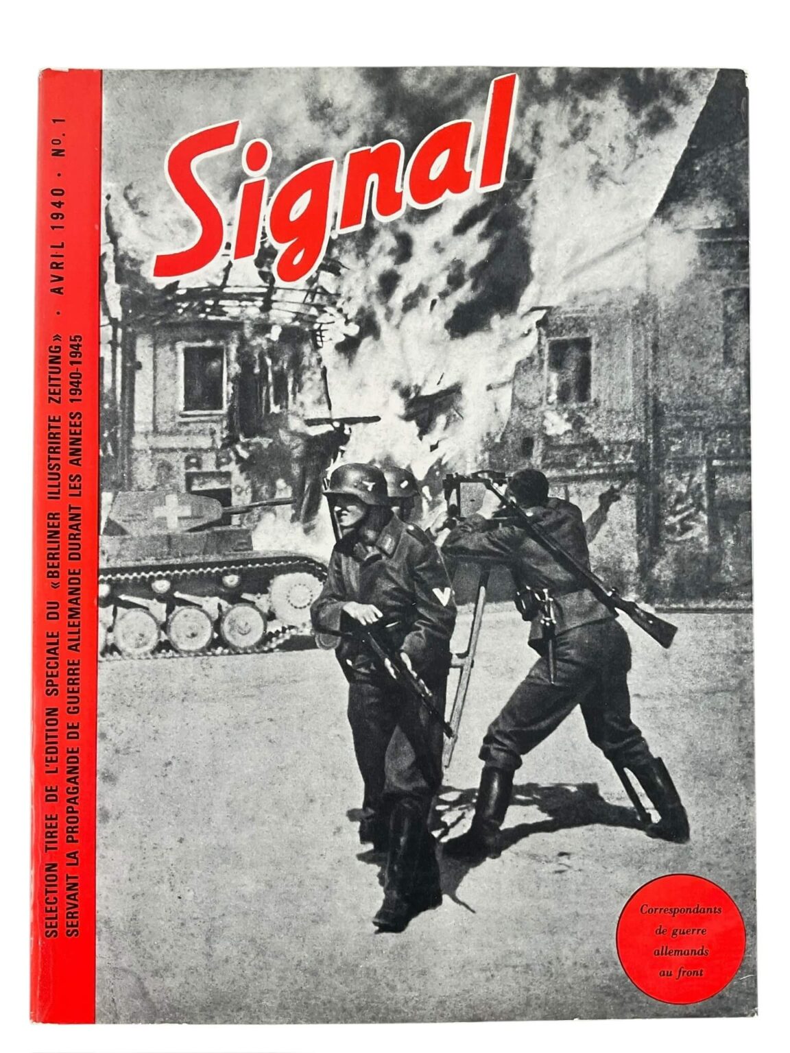 WW2 German Army Signal No 1 April 1940 FRENCH TEXT Used Softcover ...