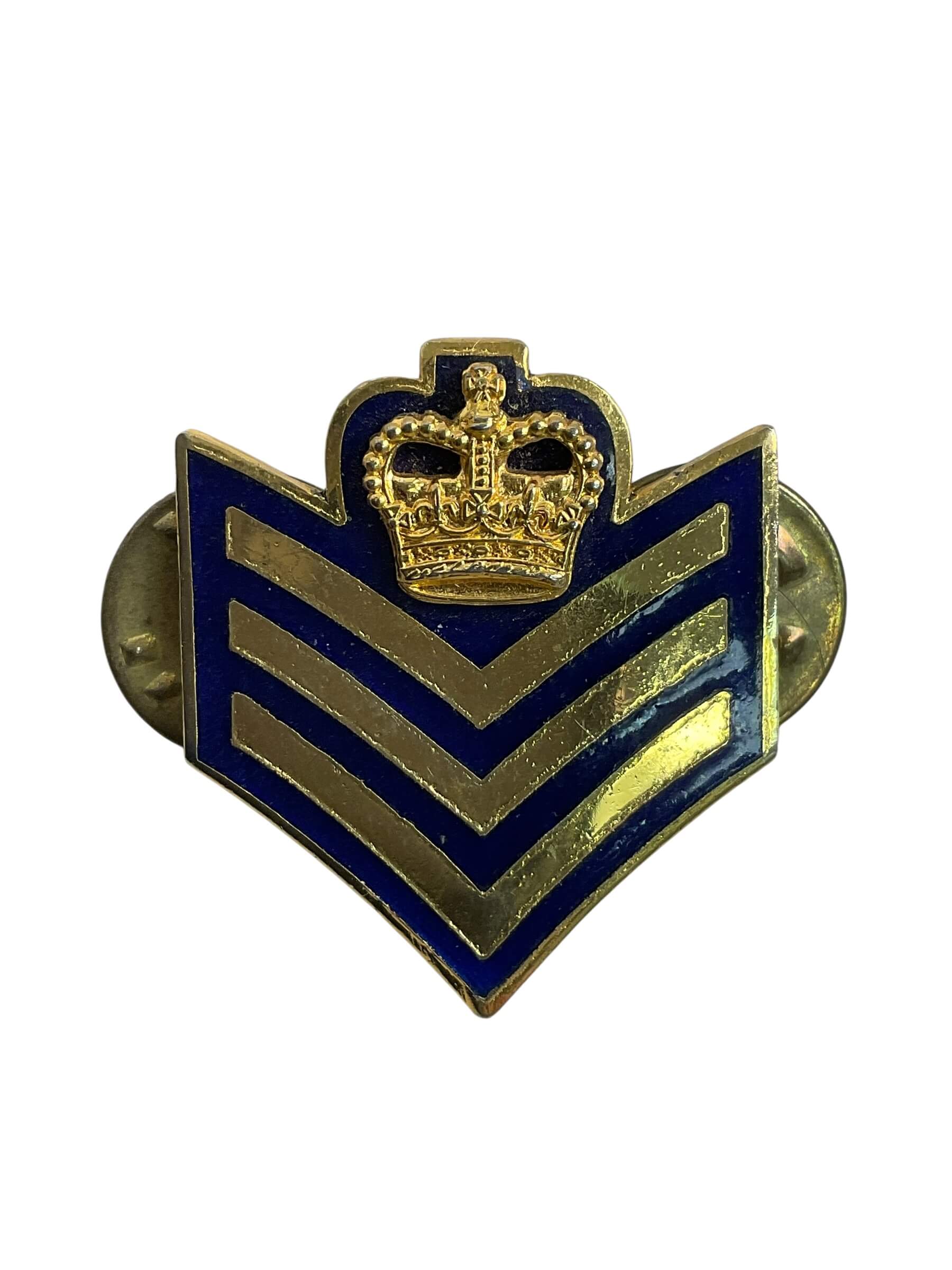 Royal Canadian Mounted Police RCMP Sergeant Collar Insignia Rank Single ...