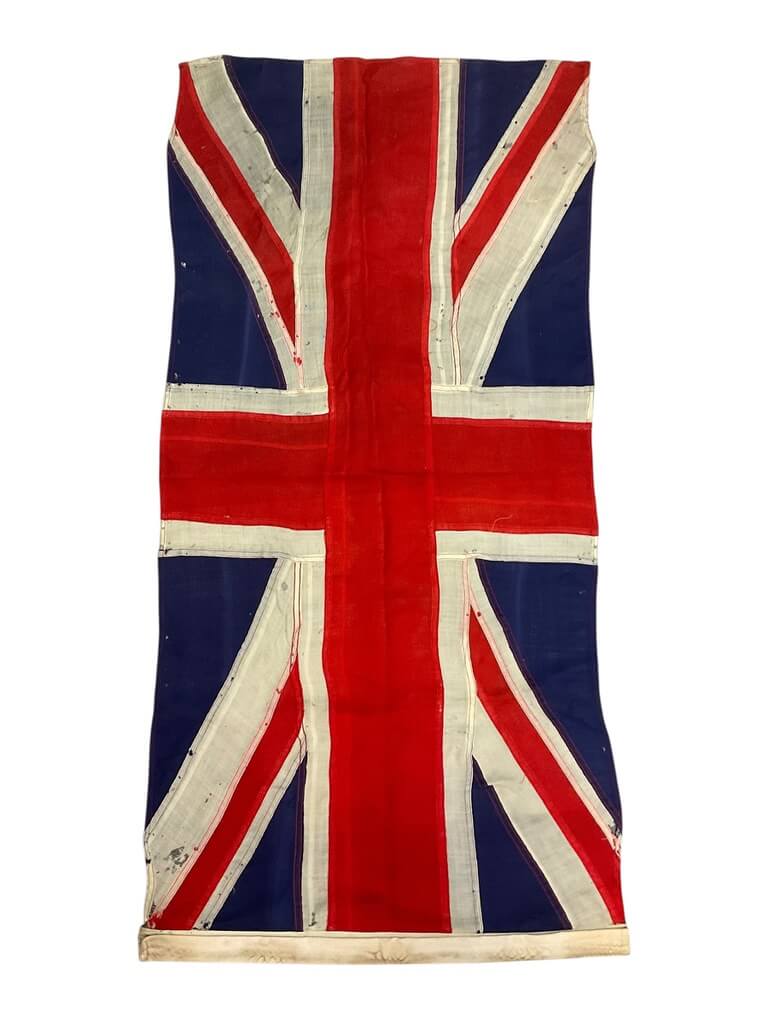 WW1 Canadian Made Union Jack Flag 25" X 52" - Military Antiques Toronto
