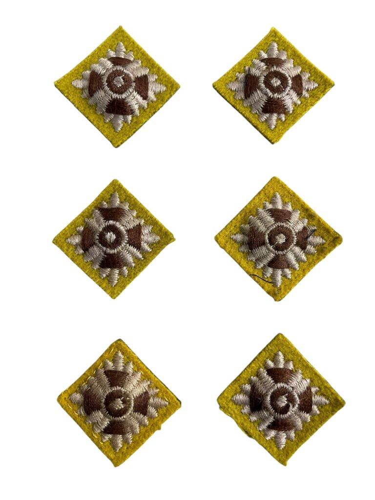Canadian Army Captain’s Rank Yellow Pips Armoured Corps Set of 6 ...